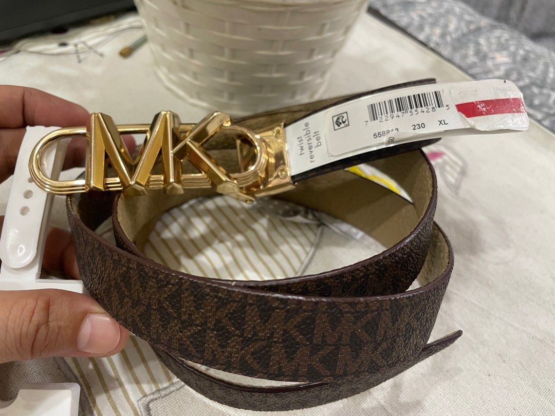Mk reversible belt, Women's Fashion, Watches & Accessories, Belts on ...
