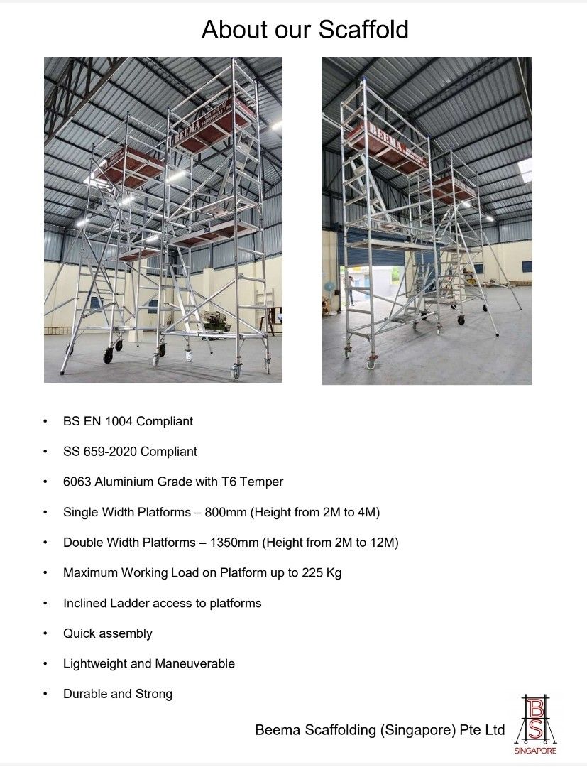Mobile Aluminium Scaffold, Home Services, Renovations, Interior Design ...