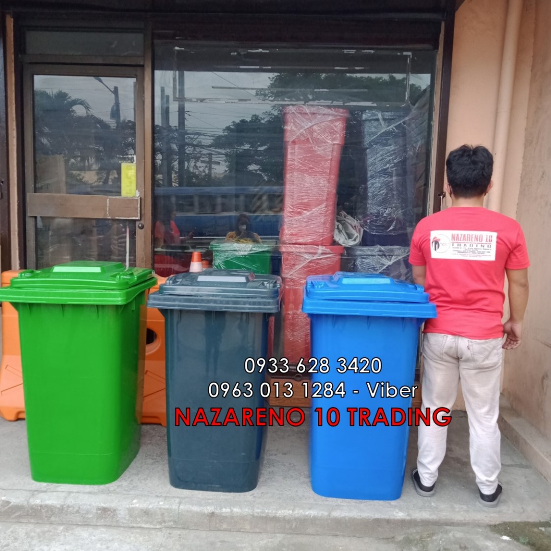 Mobile Waste Bin with wheels, Furniture & Home Living, Cleaning ...