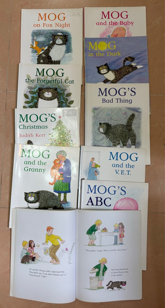 MOG cat English story, 興趣及遊戲, 書本 & 文具, 小說 & 故事書 - Carousell