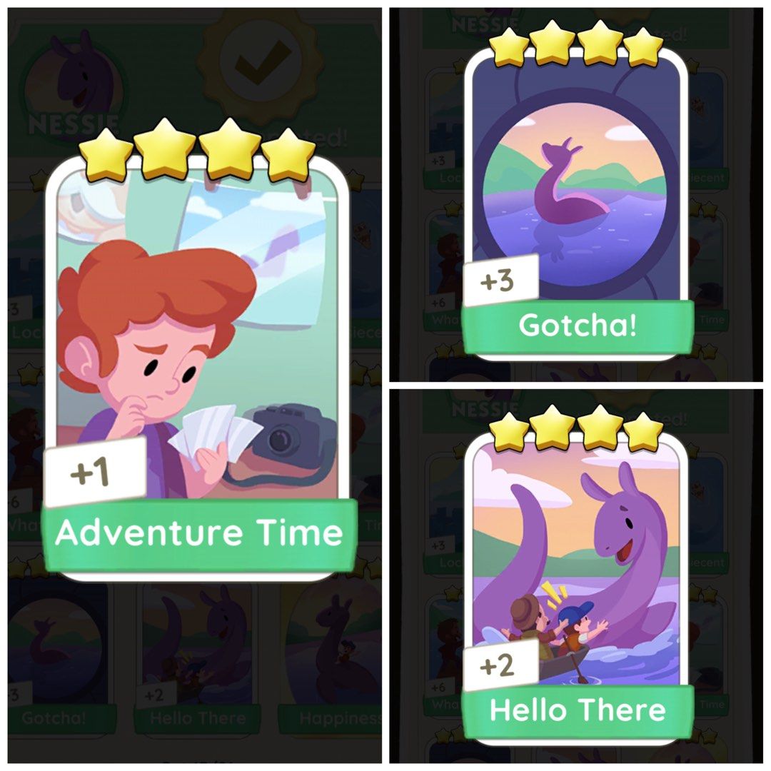 Monopoly Go - 4 Star Cards, Hobbies & Toys, Toys & Games on Carousell