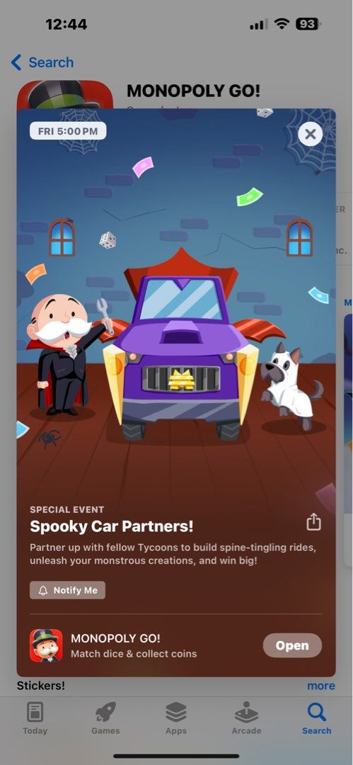 MONOPOLY GO PARTNER EVENT, Hobbies & Toys, Toys & Games on Carousell