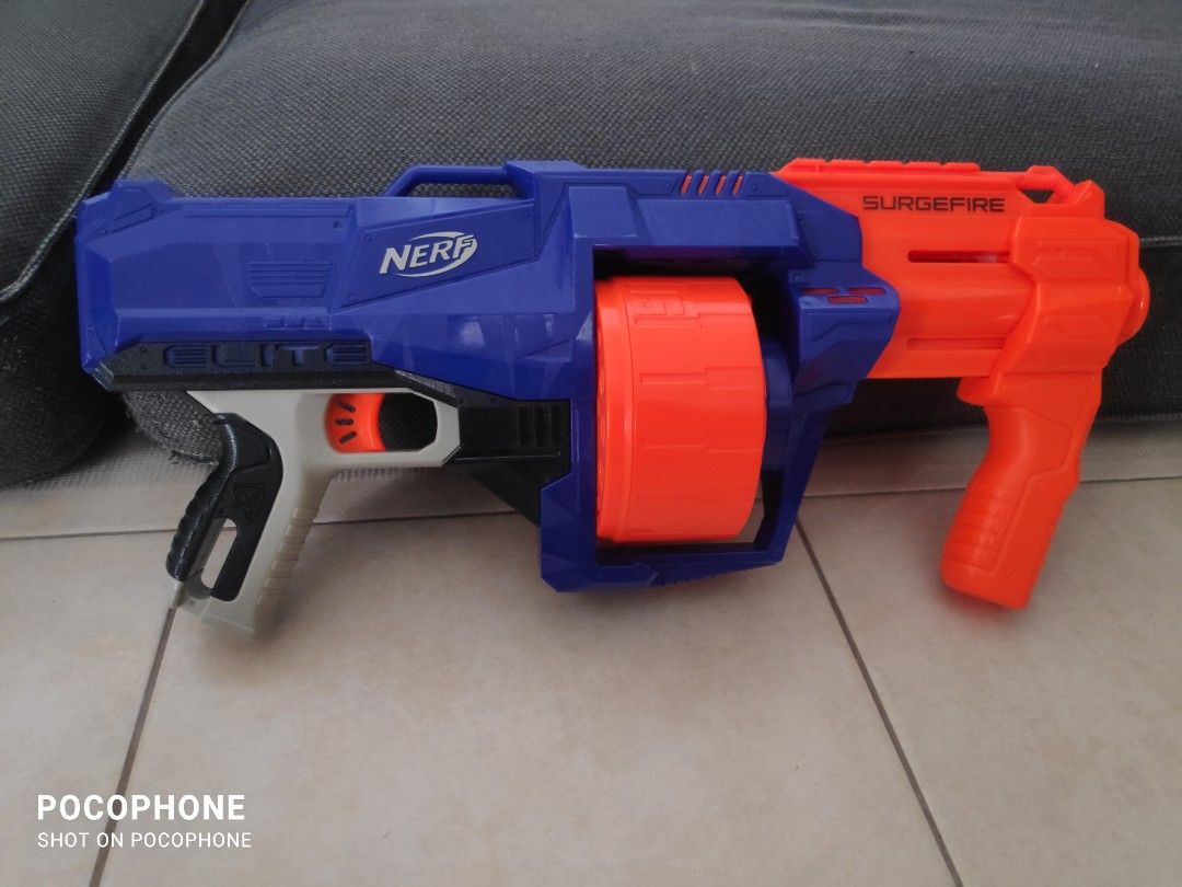 Nerf Gun Blaster(Nerf Surgefire), Hobbies & Toys, Toys & Games on Carousell