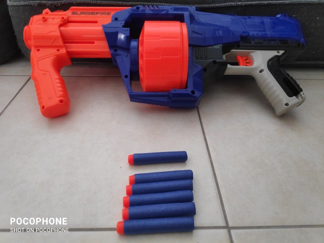 Nerf Gun Blaster(Nerf Surgefire), Hobbies & Toys, Toys & Games on Carousell