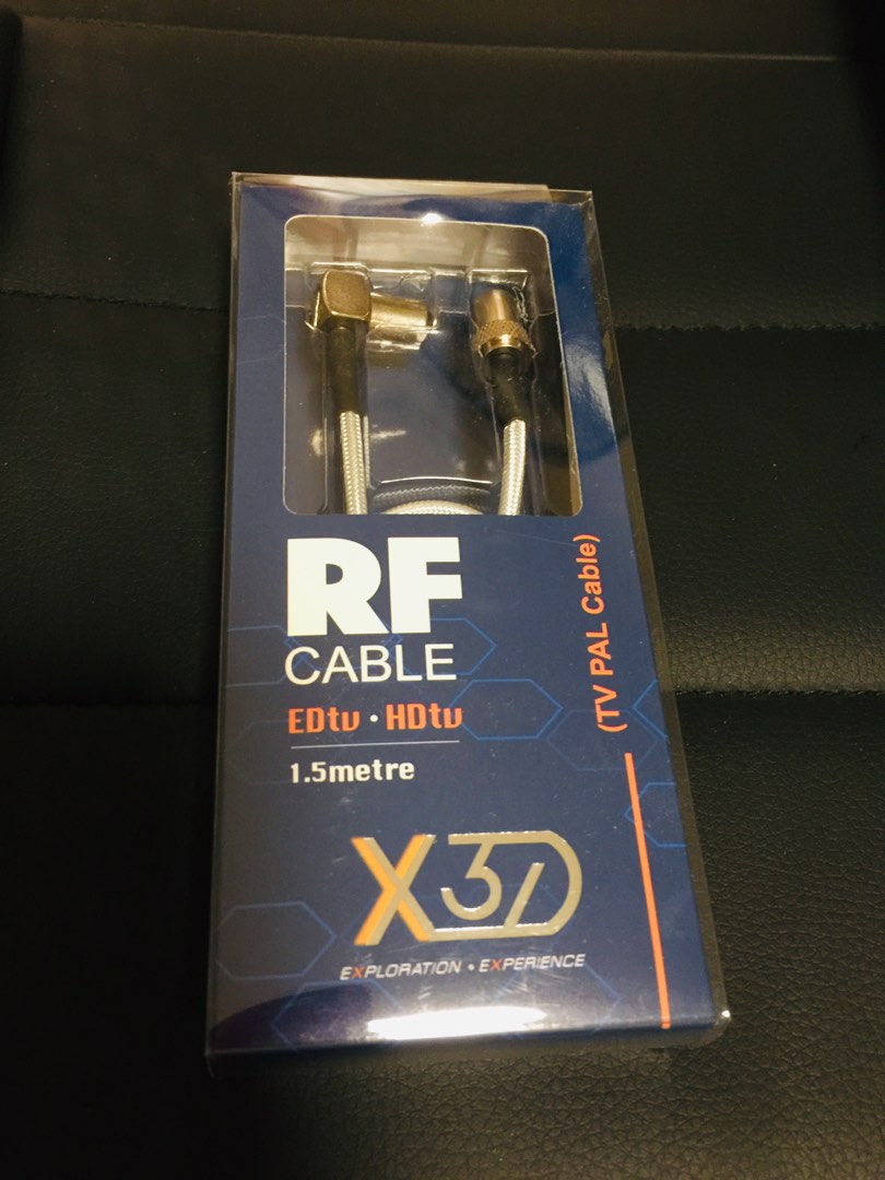 RF cable (1.5m) tv cable, 音響器材, 其他音響配件及設備 - Carousell