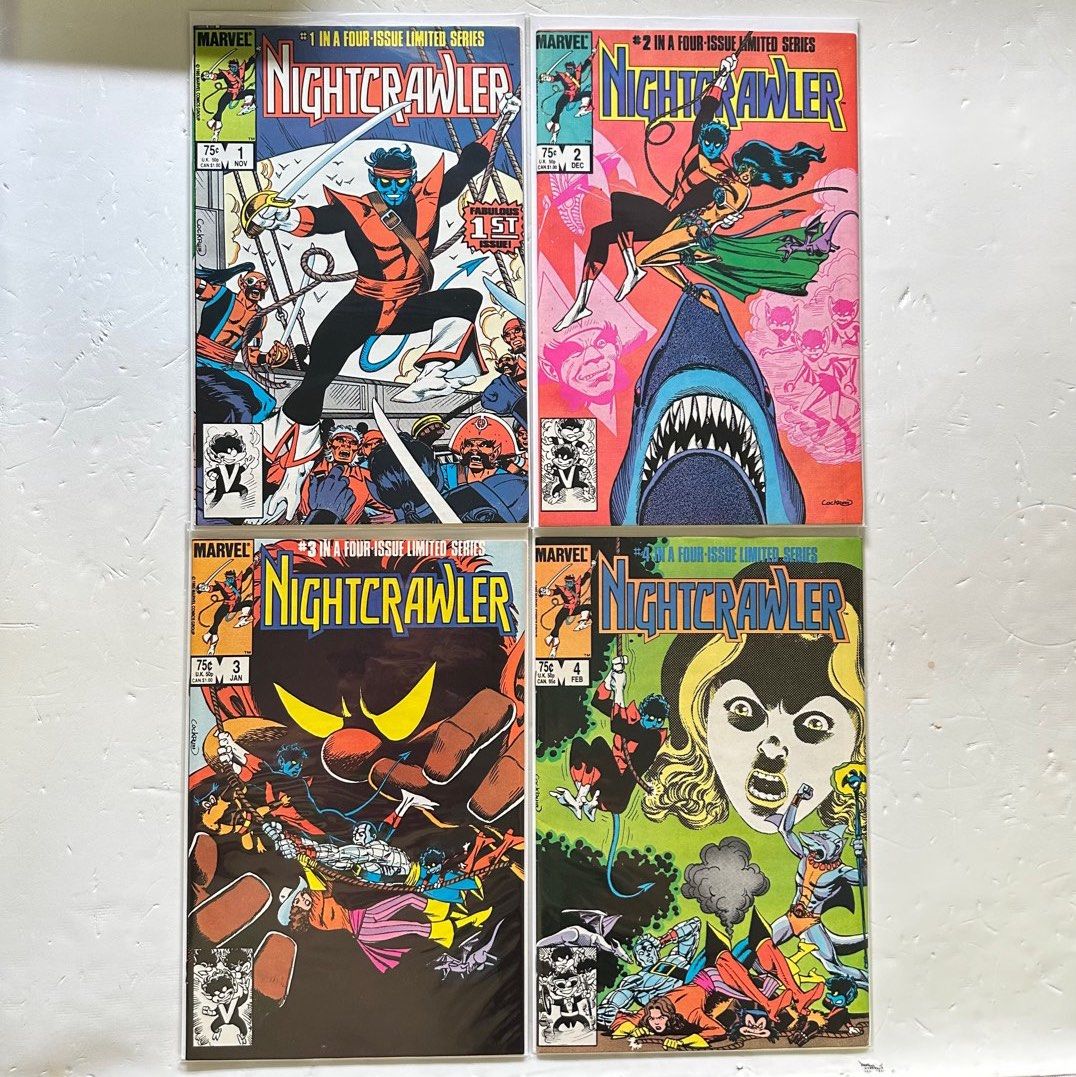 Nightcrawler complete set first solo series #1-4, Hobbies & Toys, Books ...