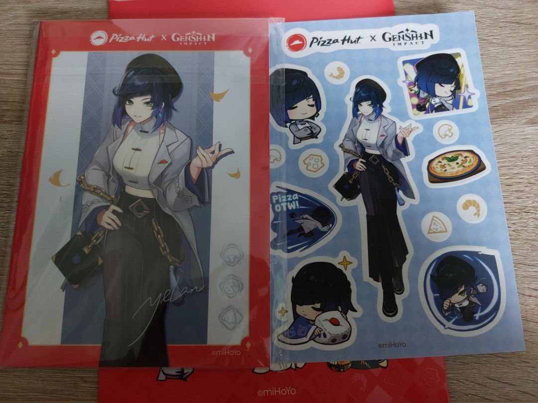 Official Merchandise Genshin x Pizza Hut Collab Yelan, Hobbies & Toys ...