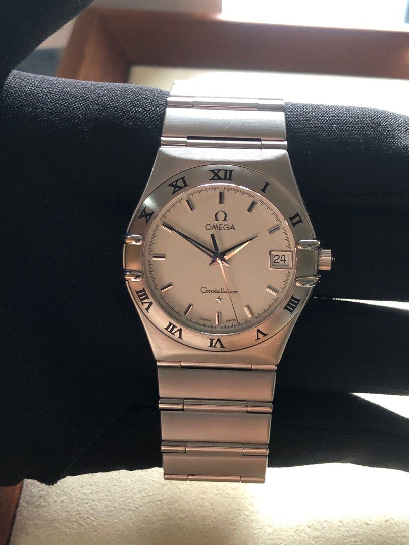 Omega Constellation White Stainless Steel Watch, Men's Fashion, Watches ...