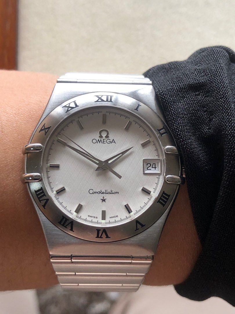 Omega Constellation White Stainless Steel Watch, Men's Fashion, Watches ...