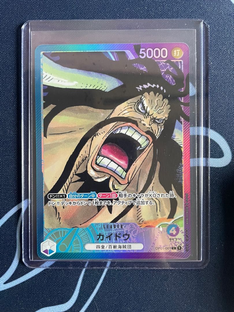 One Piece TCG OP-01 Kaido LDR / Mihawk AA, Hobbies & Toys, Toys & Games ...