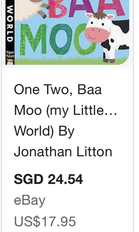 One, Two, Baa Moo - children book, Hobbies & Toys, Books & Magazines ...