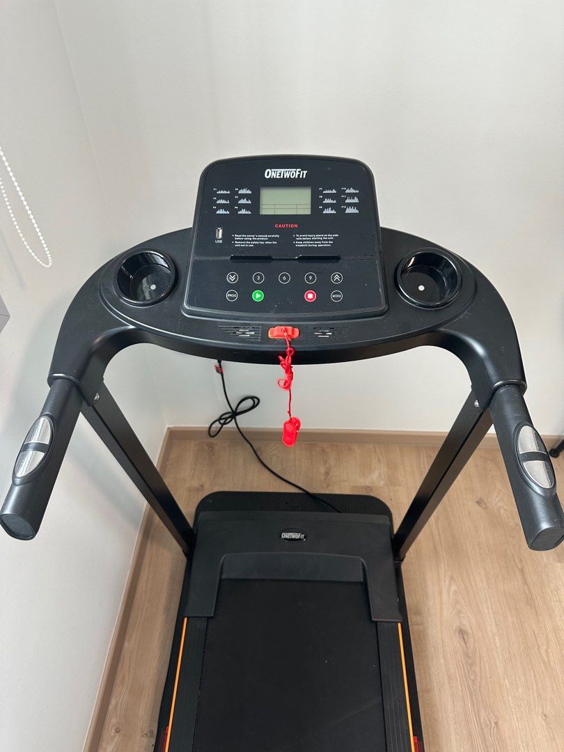 OneTwoFit foldable threadmill, Sports Equipment, Exercise & Fitness ...