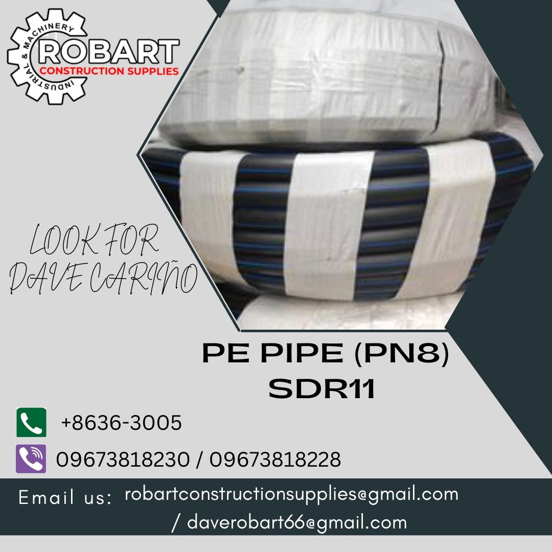 P.E PIPE SDR11 (PN8), Commercial & Industrial, Construction Tools ...