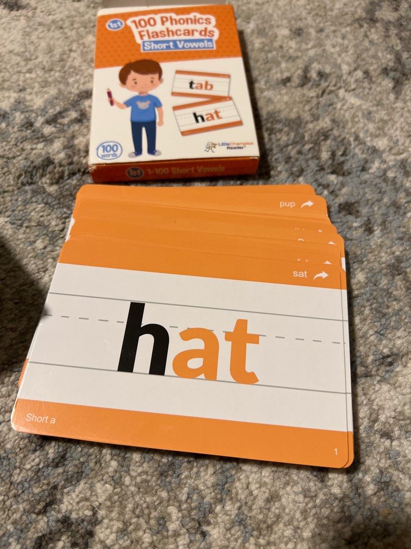 Phonics Flashcards Set, Hobbies & Toys, Books & Magazines, Children's ...