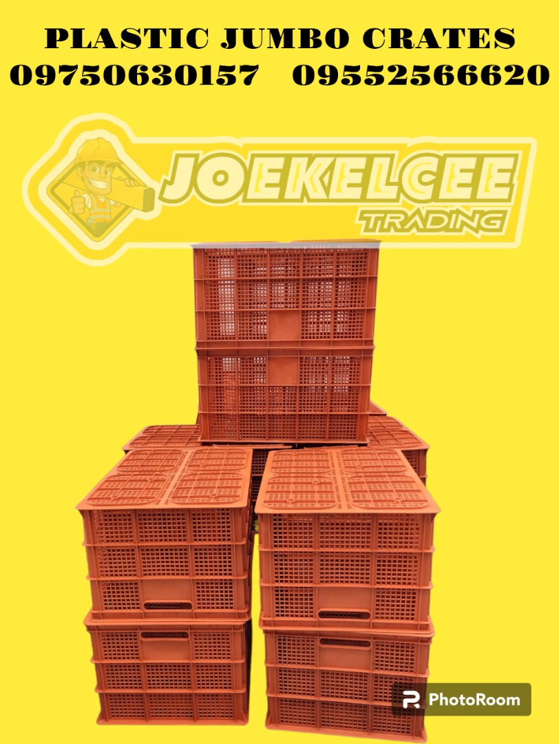 PLASTIC JUMBO CRATES, Furniture & Home Living, Home Improvement ...