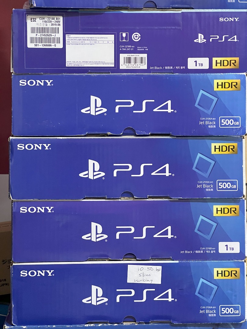 Playstation 4 PS4 Console - Fat / Slim / Pro, Video Gaming, Video Game ...