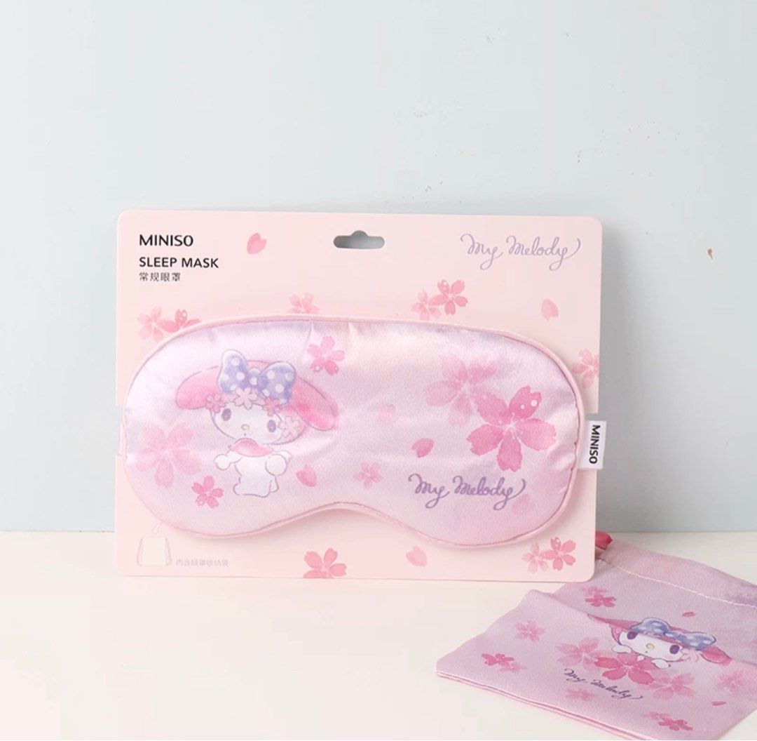[po] MINISO sanrio sleep mask, Men's Fashion, Tops & Sets, Sleep and ...
