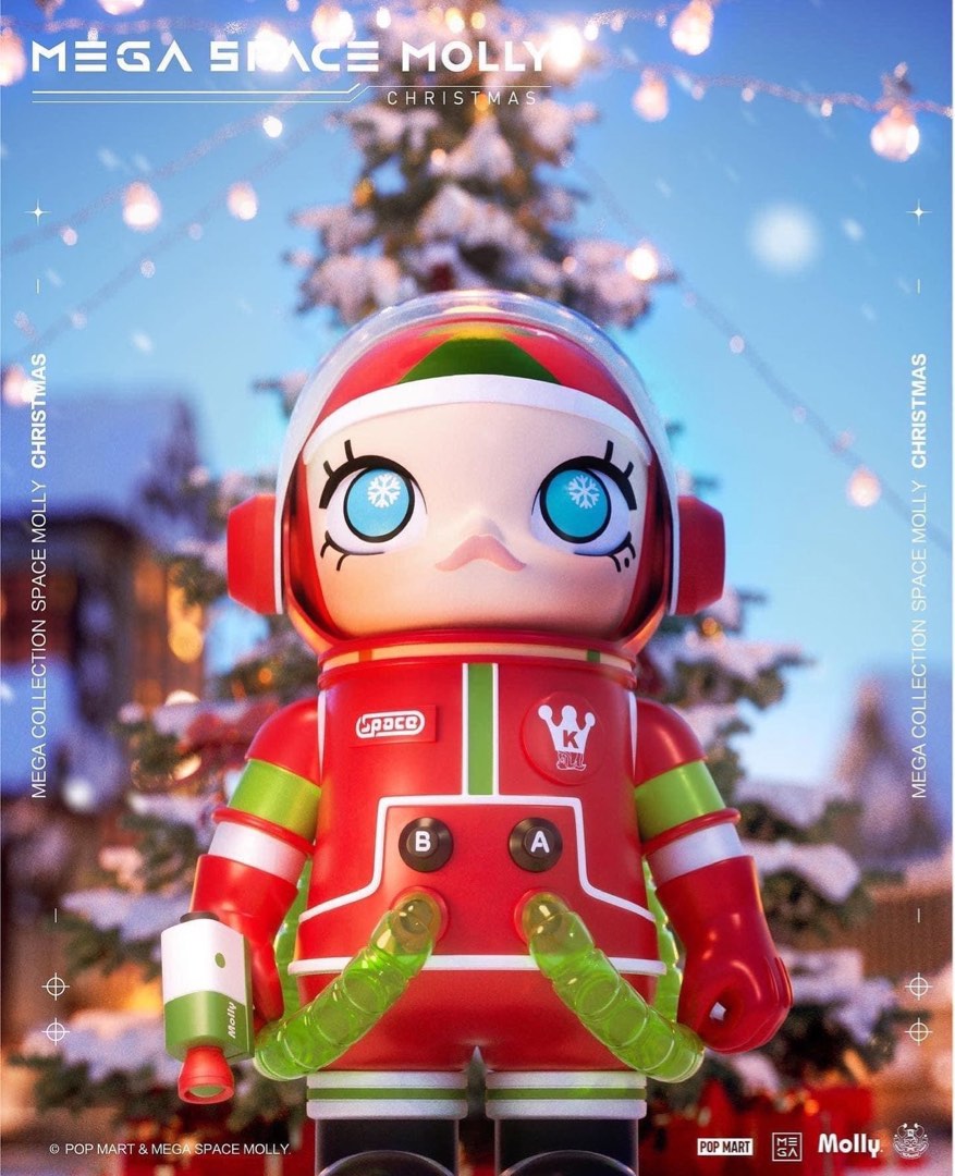 Popmart Mega Space Molly Christmas 400%, Hobbies & Toys, Toys & Games ...