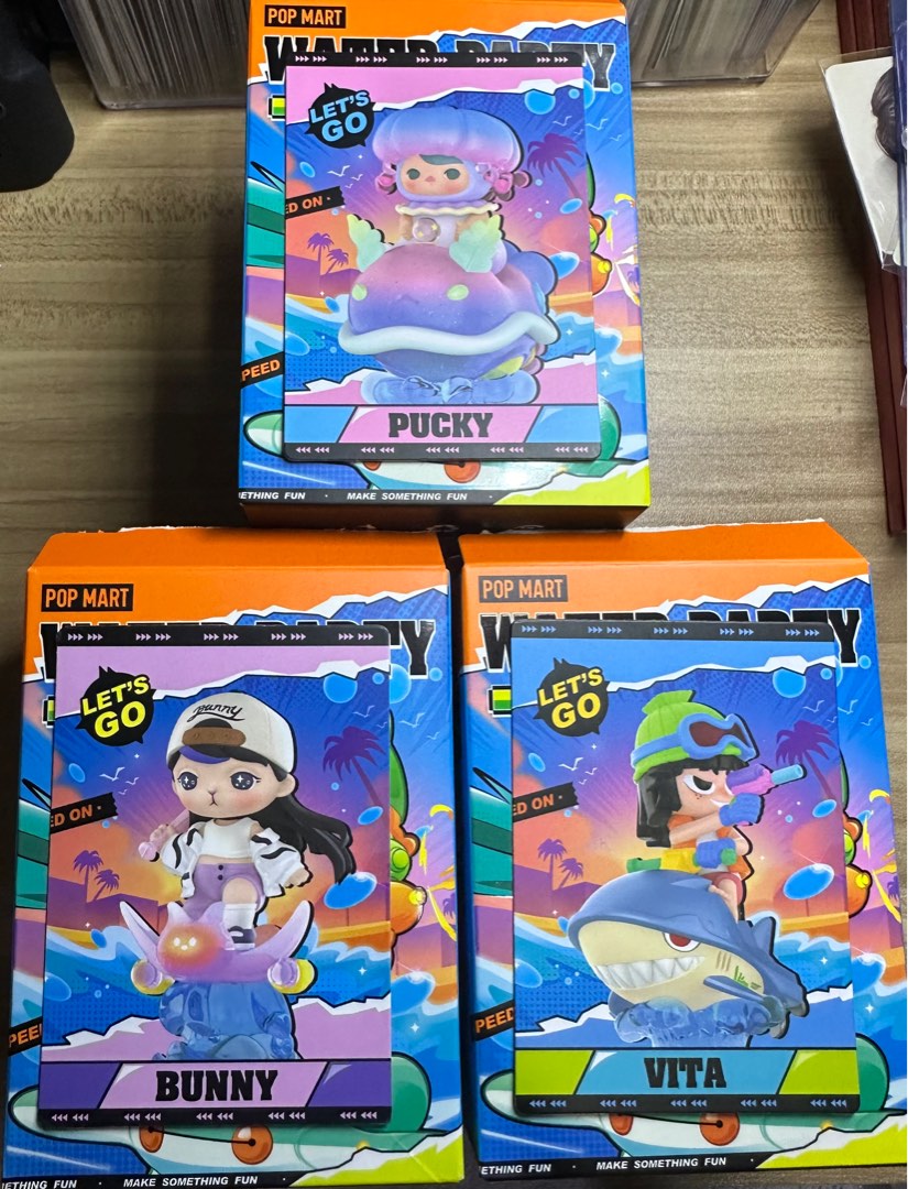 Popmart Water Party Pucky Bunny Vita, Hobbies & Toys, Toys & Games on ...