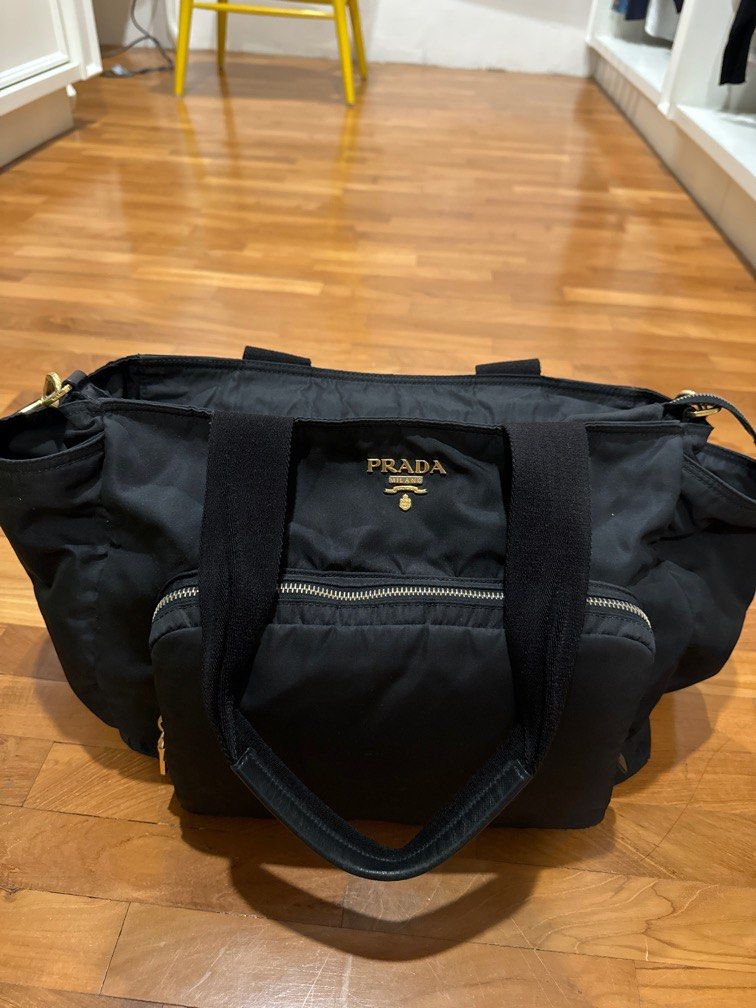 Prada baby bag (black), Luxury, Bags & Wallets on Carousell