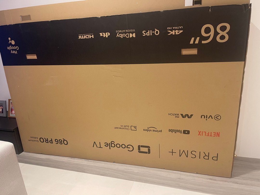 Prism plus empty TV box 86 inch, TV & Home Appliances, Other Home ...