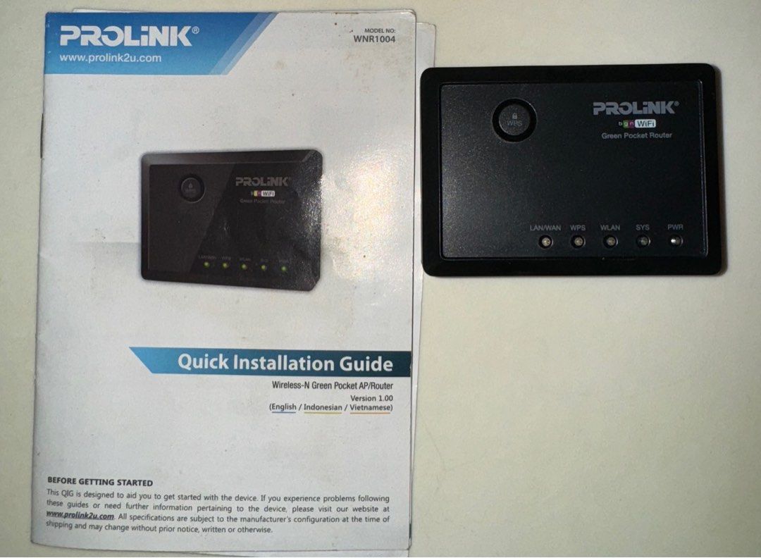 PROLINK ROUTER, Computers & Tech, Office & Business Technology on Carousell