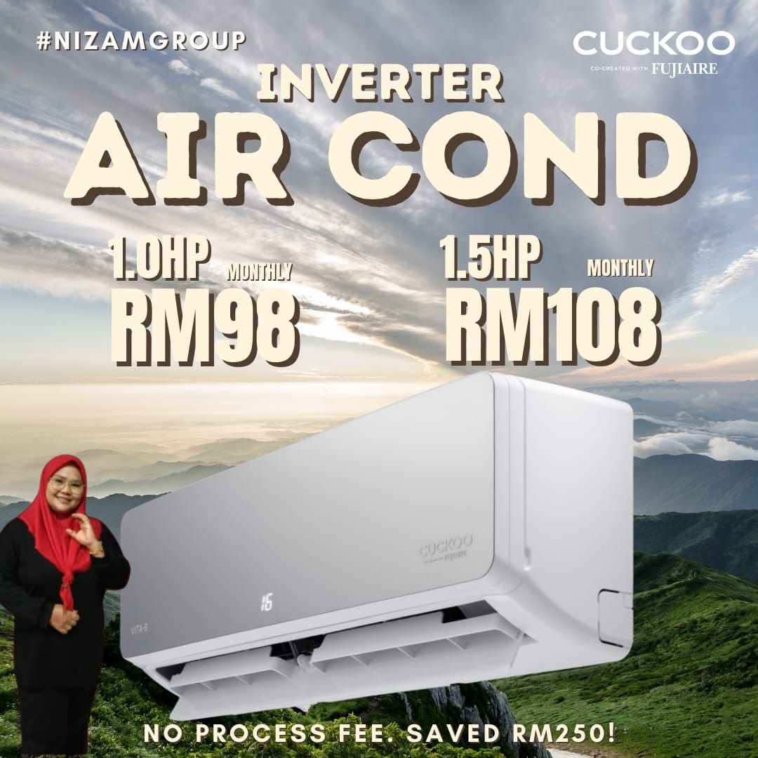 Promosi Aircond Cuckoo Percuma Pemasangan, TV & Home Appliances, Air ...