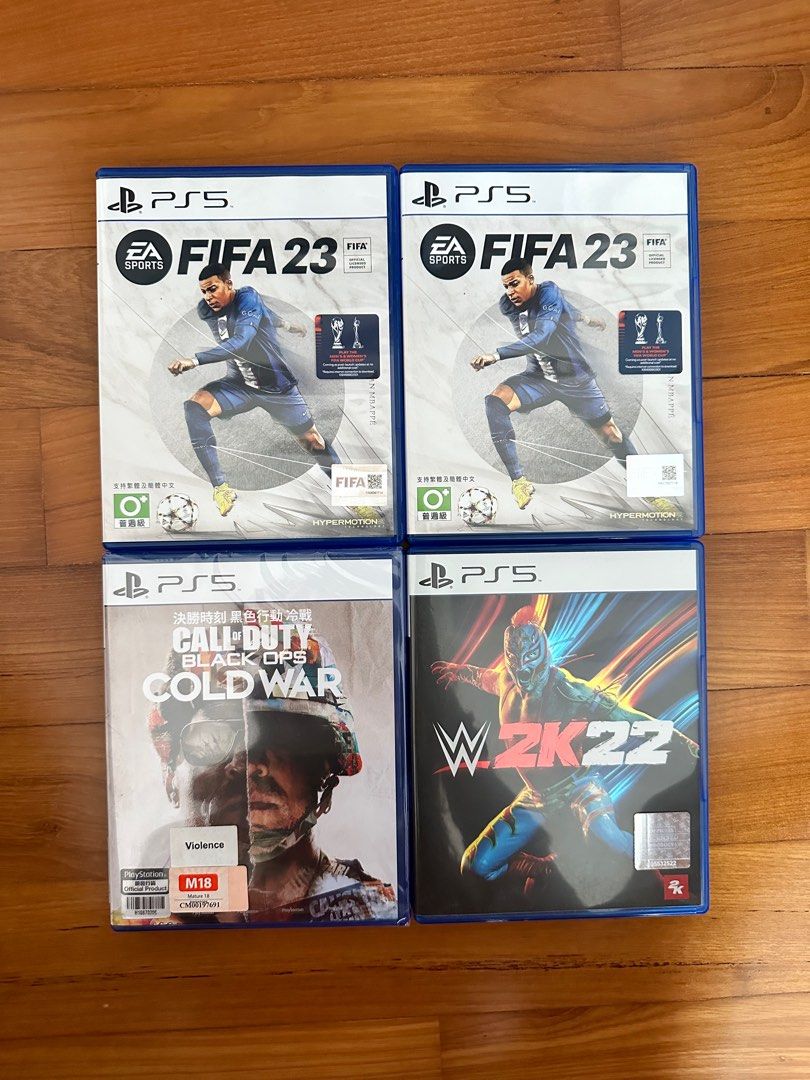PS5 game FIFA 23 / Call of Duty Black OPs Cold War / W2K22, Video ...