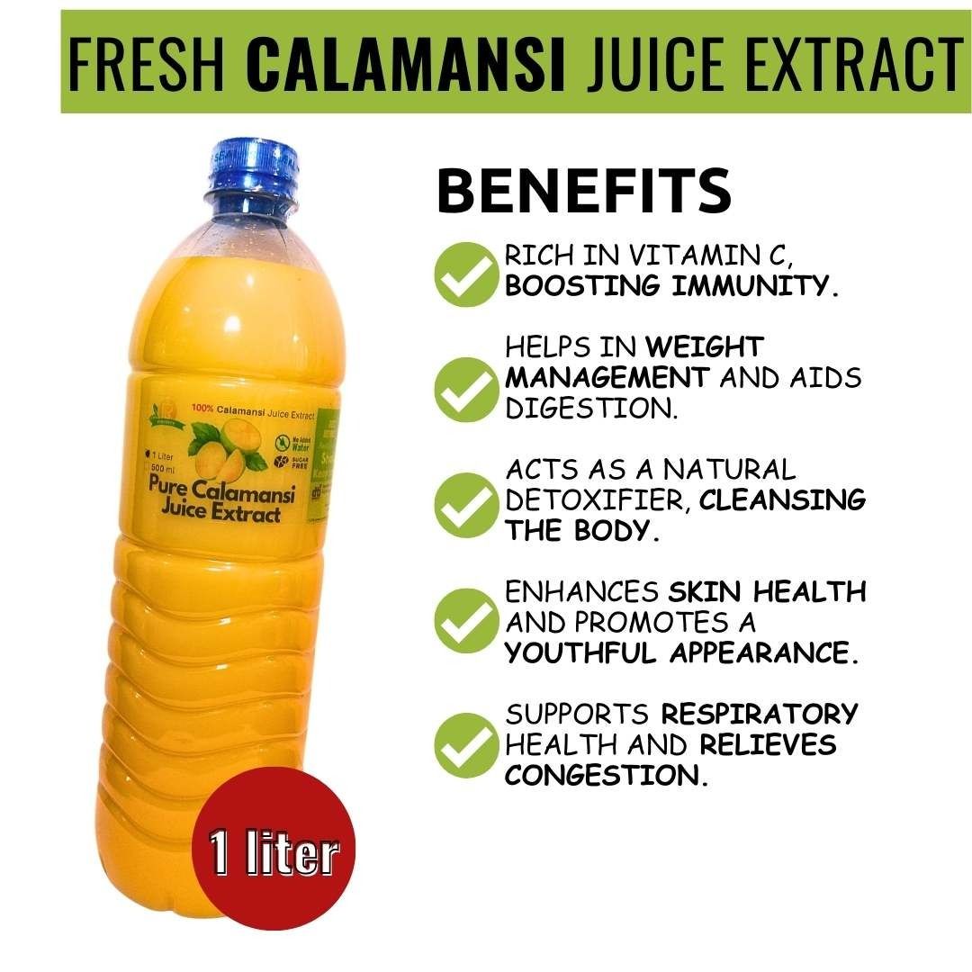 PURE CALAMANSI JUICE EXTRACT 1 Liter, Food & Drinks, Beverages on Carousell