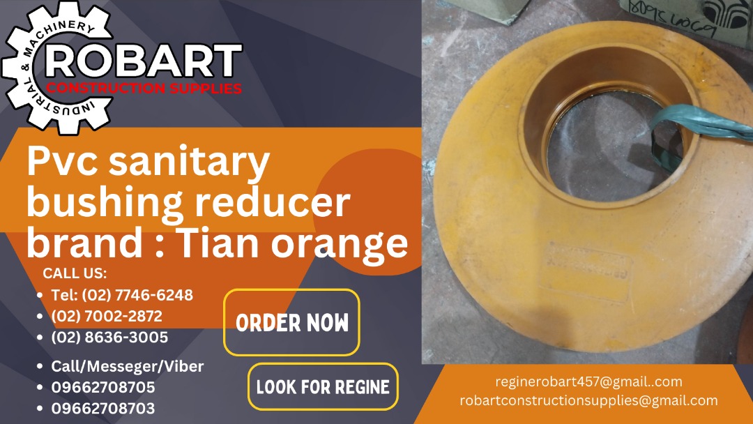 Pvc sanitary bushing reducer brand : Tian orange, Commercial ...
