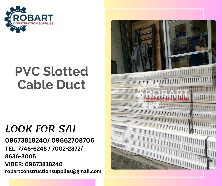PVC Slotted Cable Duct, Commercial & Industrial, Construction Tools ...