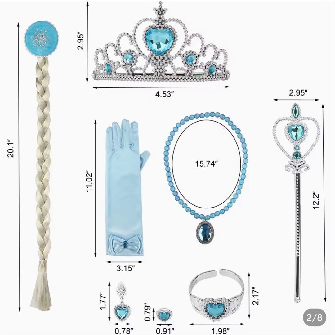 Queen Elsa Costume Set, Babies & Kids, Babies & Kids Fashion on Carousell