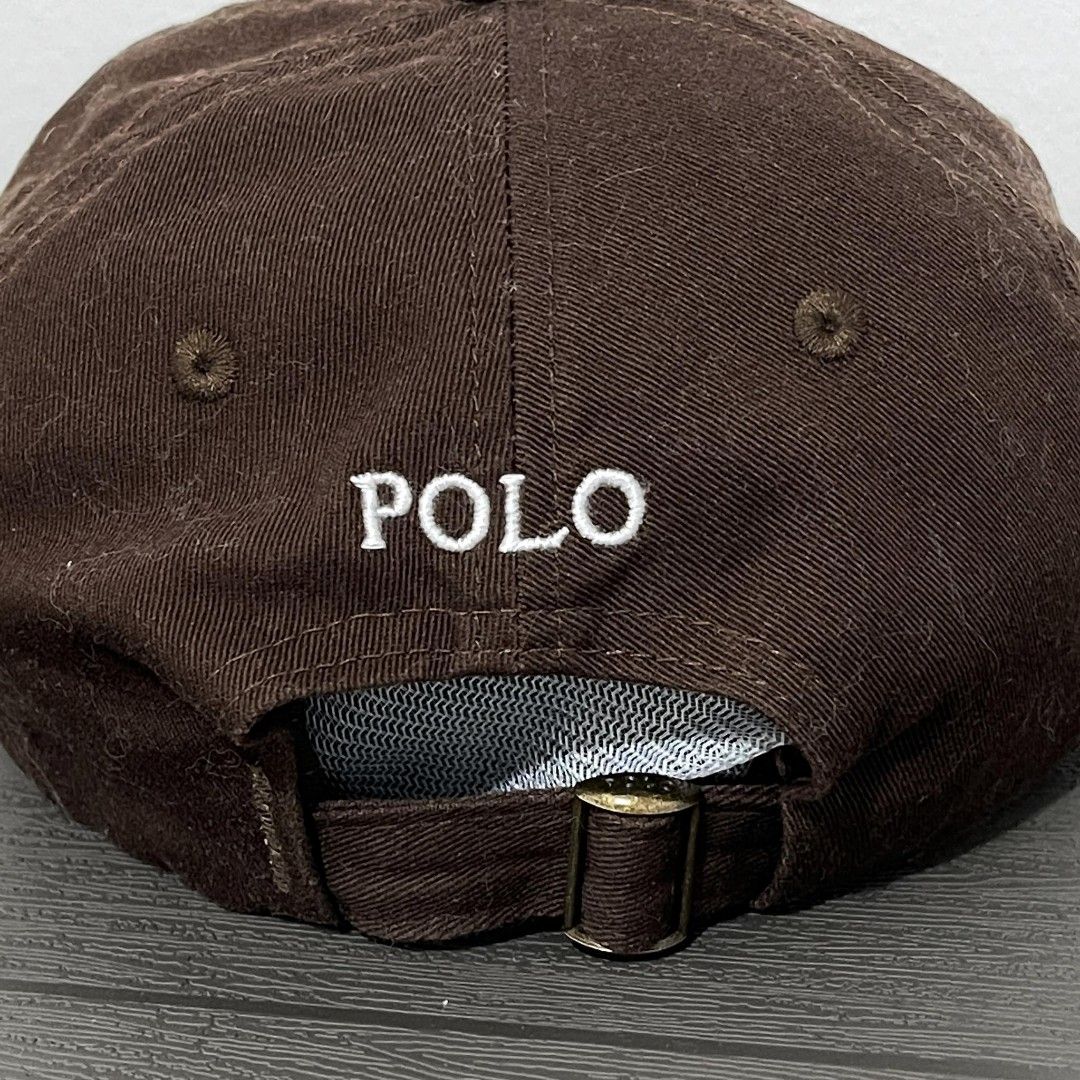 Ralph Lauren Rl Choco Brown Cap Dad Hat Baseball Classic, Men's Fashion ...