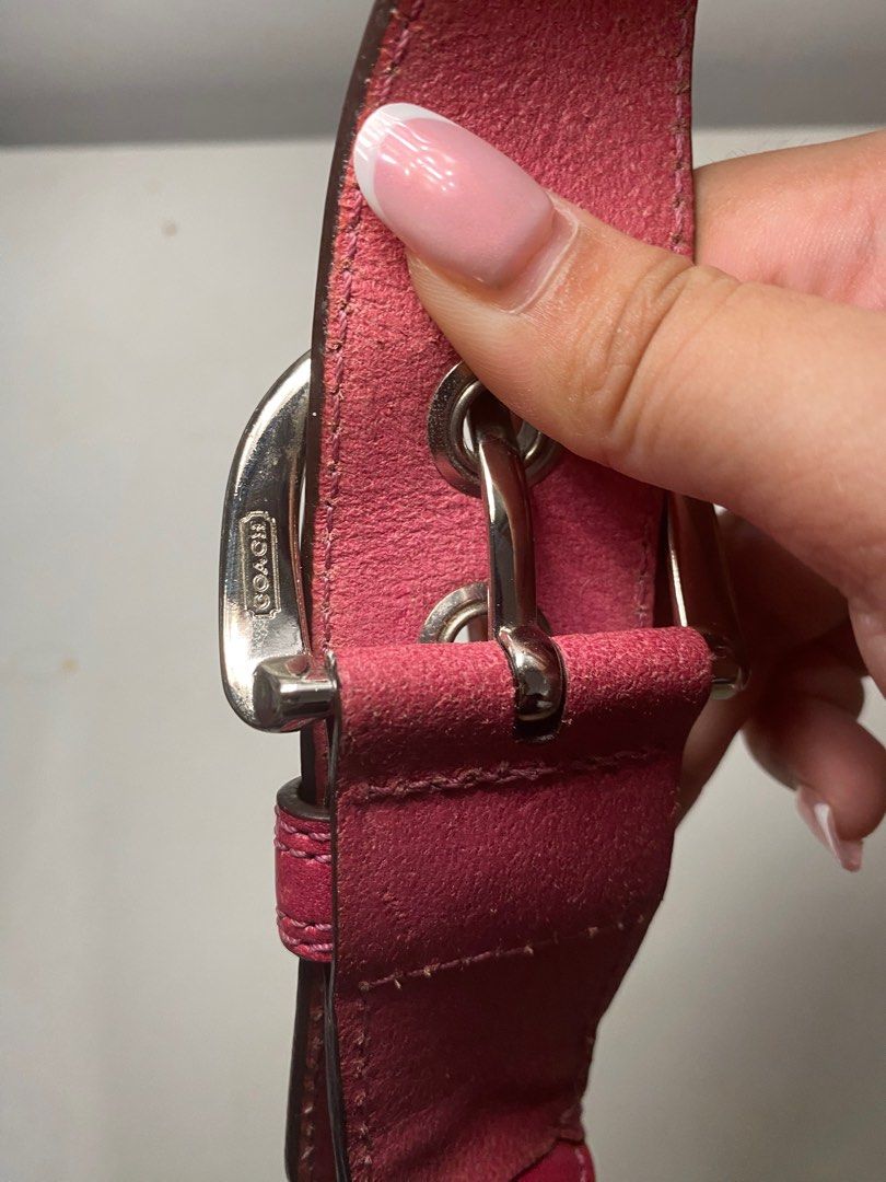 RARE Colorway Coach Soho Canvas Shoulder Bag Baguette Y2K Vintage Coach ...