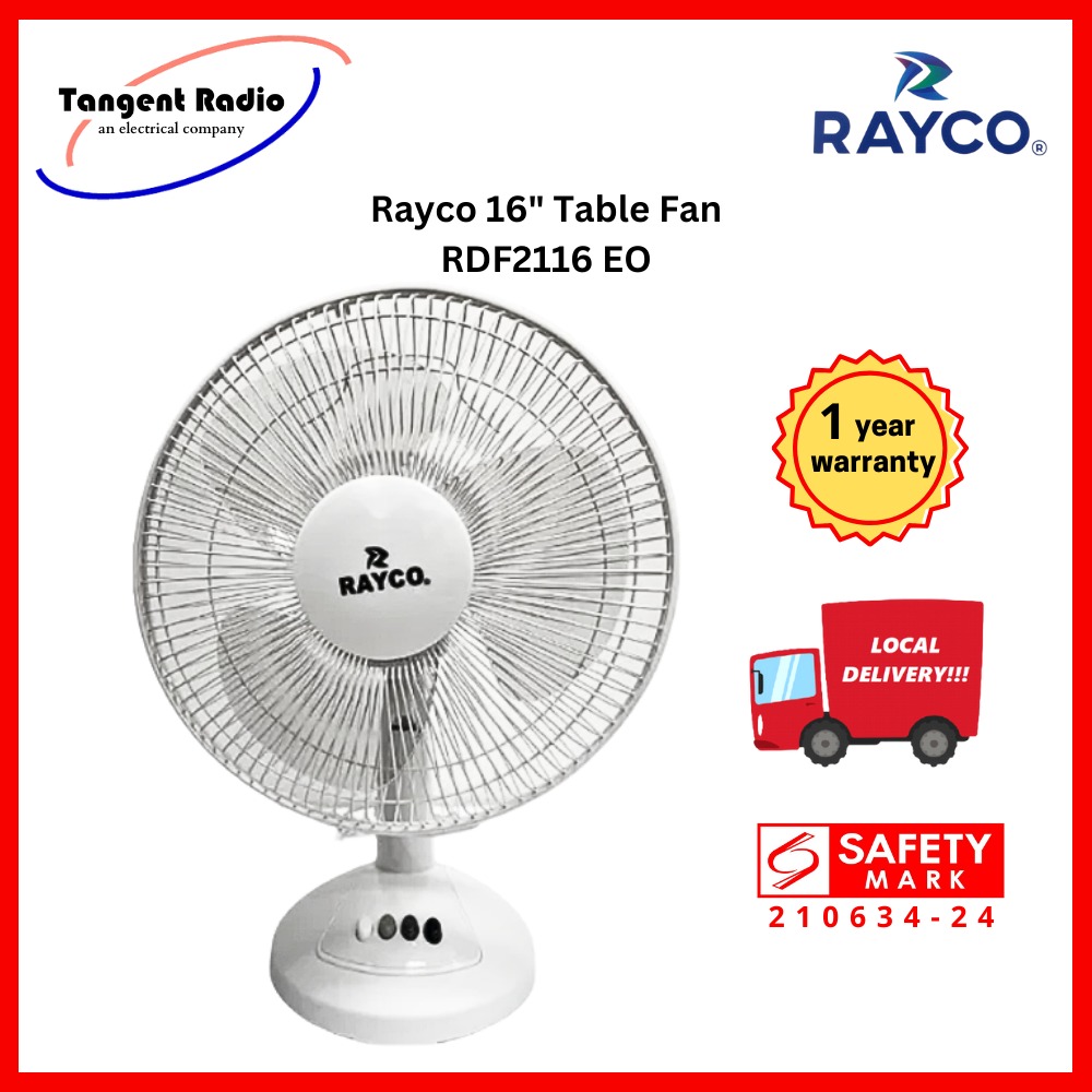 Rayco 16" Table Fan RDF2116 EO, Furniture & Home Living, Lighting ...