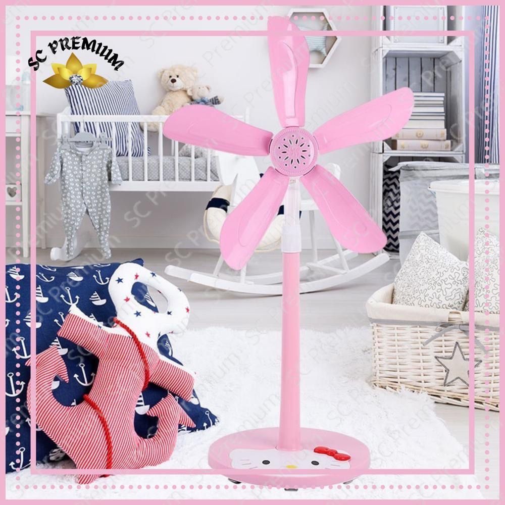 [Ready Stock] Hello Kitty Netless Stand Fan with 5 Blades Low Noise Fan ...