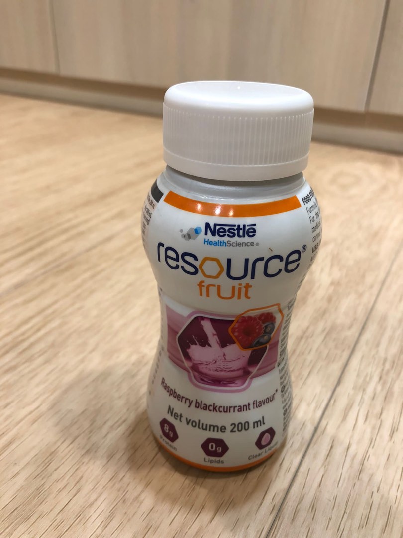 Resource Fruit Drink Raspberry & Blackcurrent (24 bottles / ctn), Health & Nutrition, Health ...