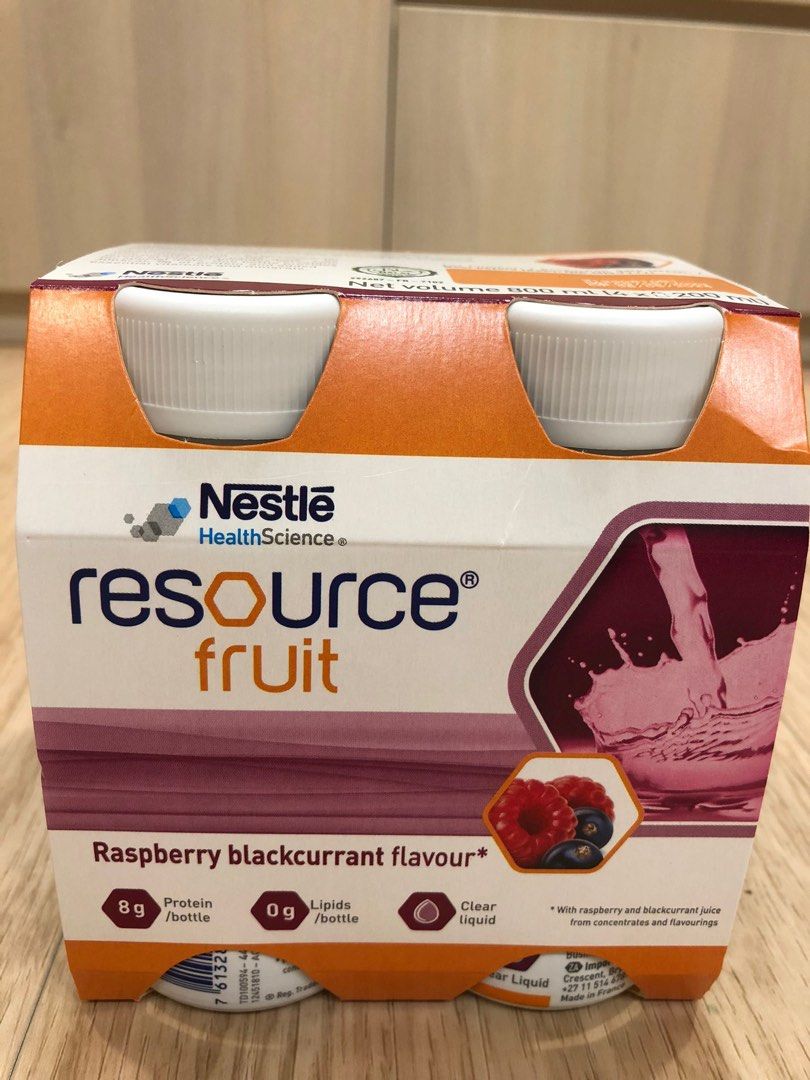 Resource Fruit Drink Raspberry & Blackcurrent (24 bottles / ctn), Health & Nutrition, Health ...