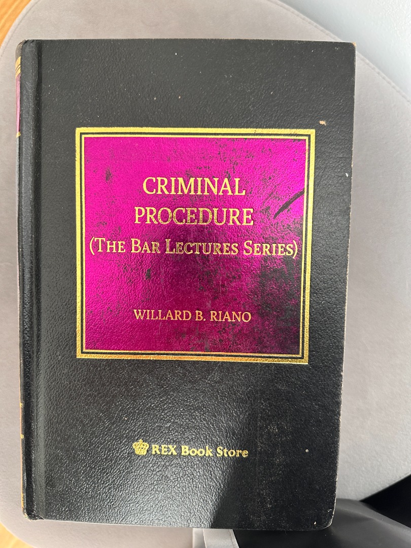 Riano Criminal Procedure, Hobbies & Toys, Books & Magazines, Textbooks ...