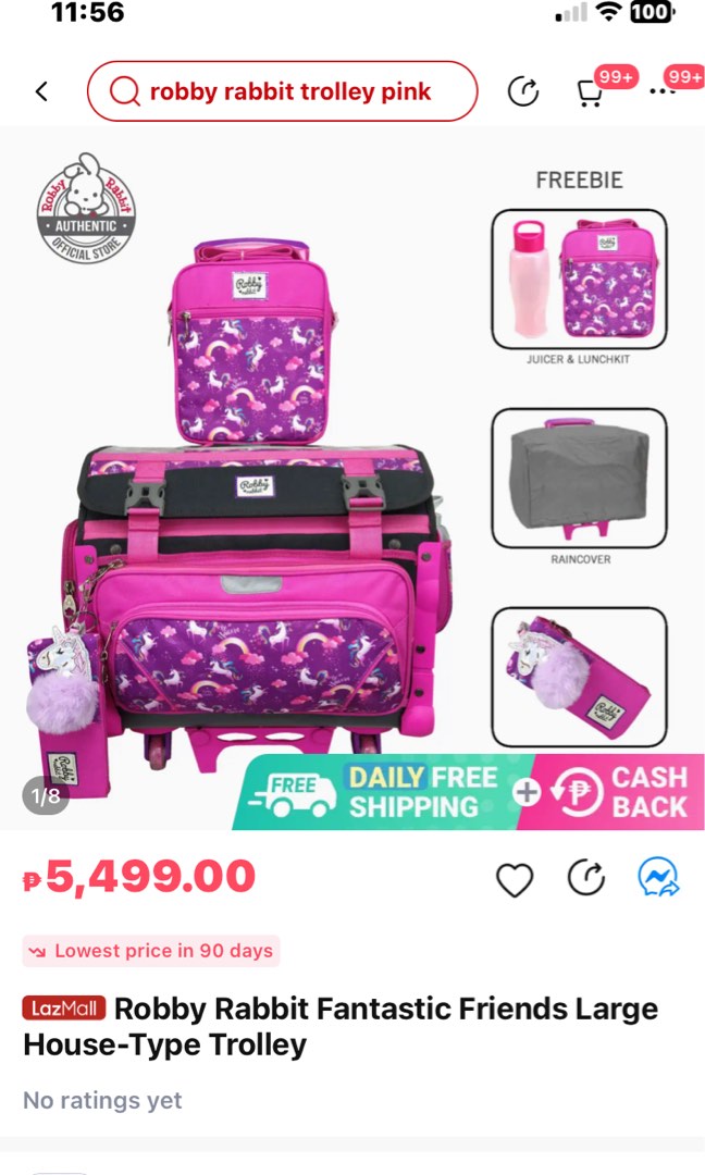 Robby Rabbit Large Trolley, Everything Else, Others on Carousell