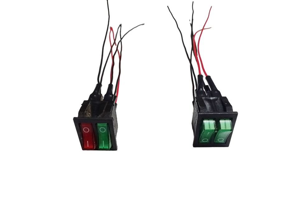 ROCKER DUAL SWITCH KCD8-212N 6-PIN ON-OFF with WIRE, DUAL SWITCH WITH ...