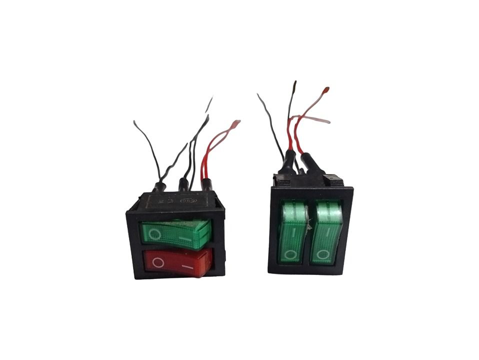 ROCKER DUAL SWITCH KCD8-212N 6-PIN ON-OFF with WIRE, DUAL SWITCH WITH ...