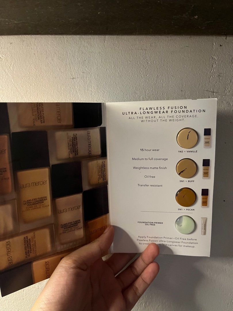 Sampler Laura Mercier Flawless Fusion Ultra longwear Foundation, Beauty ...