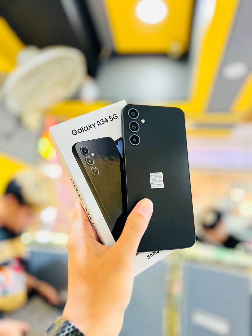 Samsung A34 5G 8/256 3 Minggu pakai, Telepon Seluler & Tablet, Ponsel ...