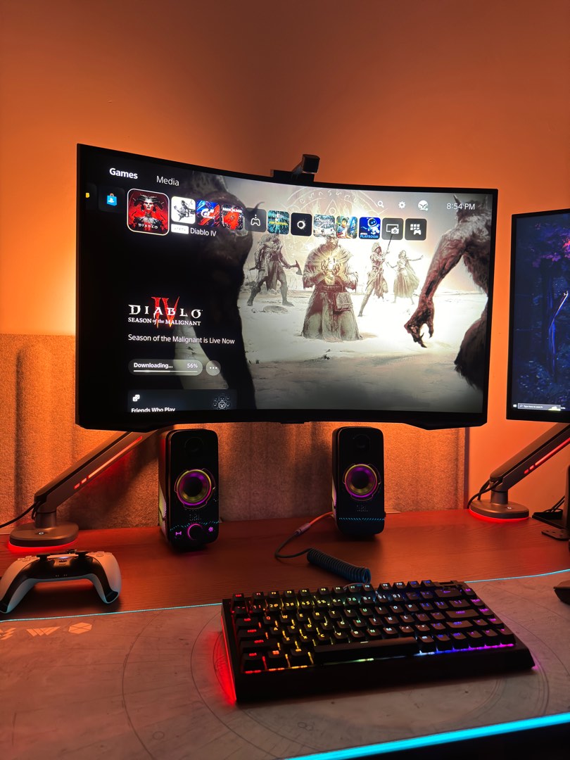 Samsung Odyssey Neo G75B Curved QLED UHD 32-Inch Gaming Monitor ...