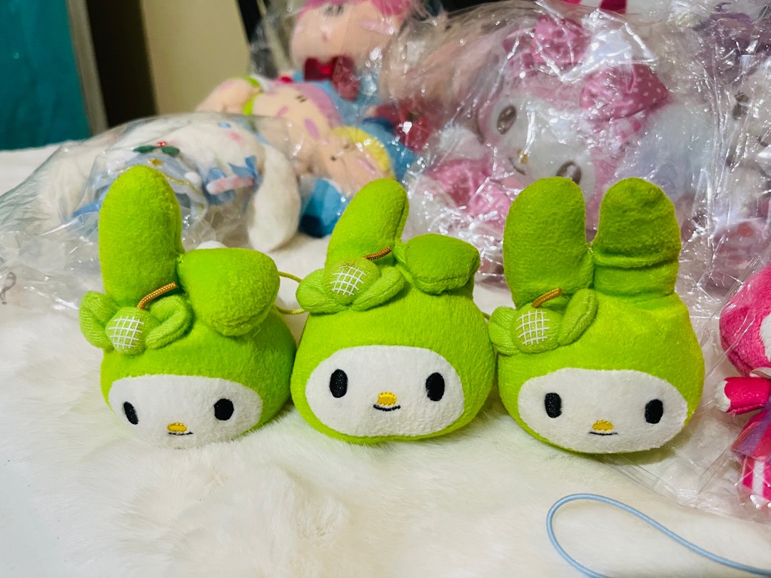 Sanrio My Melody Green charm plush, Hobbies & Toys, Toys & Games on ...