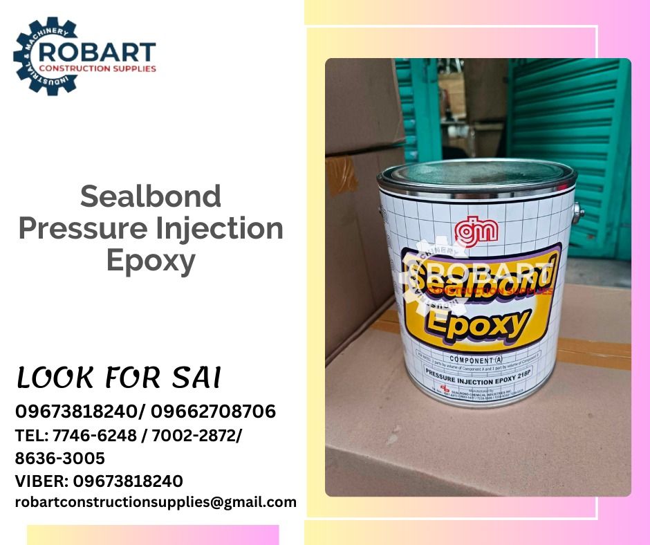 Sealbond Pressure Injection Epoxy, Commercial & Industrial ...