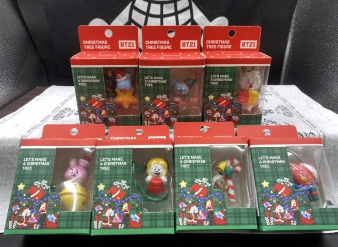SEALED!! BT21 Superstar Christmas tree box (tata and chimmy sold out ...