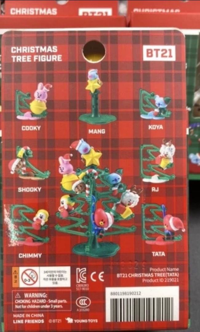 SEALED!! BT21 Superstar Christmas tree box (tata and chimmy sold out ...