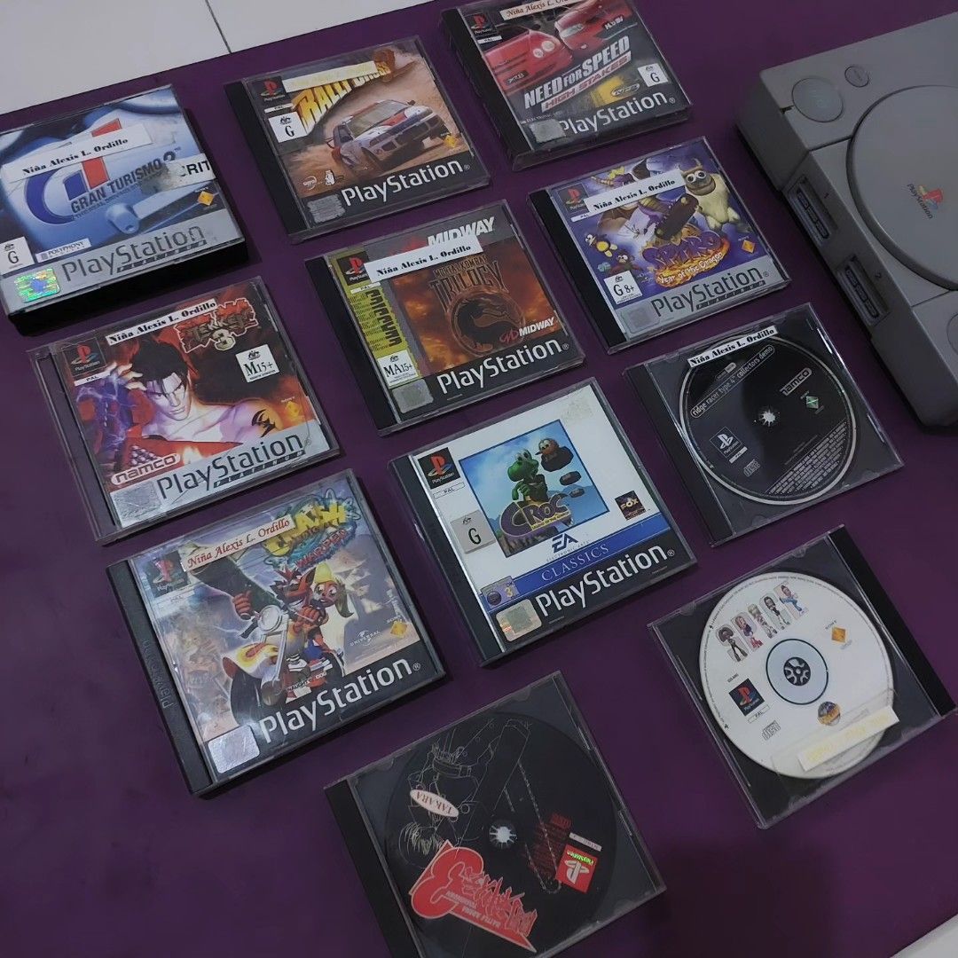 Sega Dreamcast and PlayStation 1 ; PlayStation 1 games original, Video ...